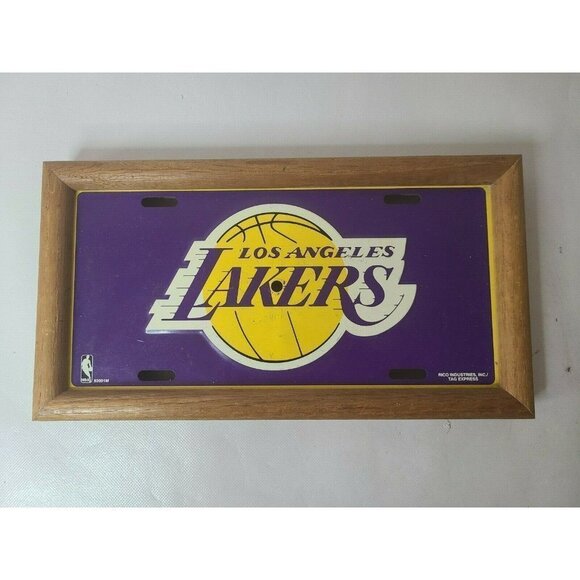 Rico | Accents | Los Angeles Lakers Nba Basketball Metal Tag License ...